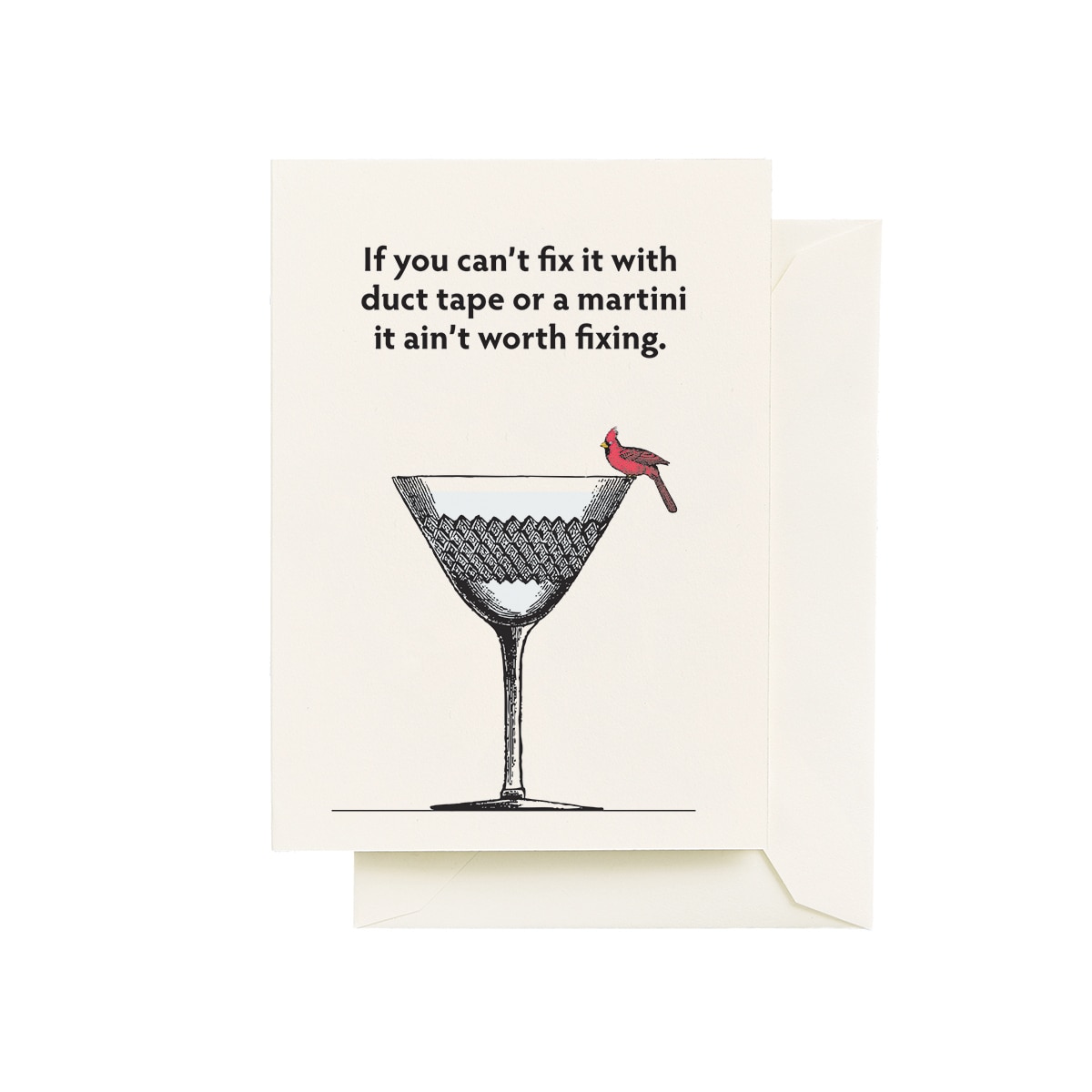 Martini Simple Syrup Card