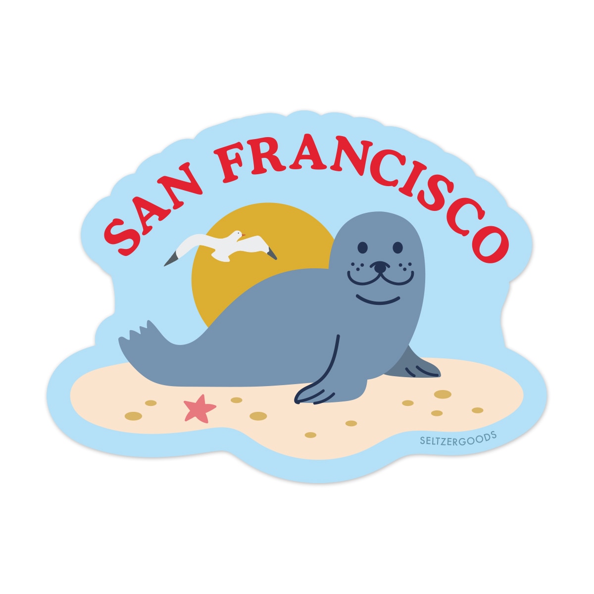 SF Seal Sticker | Seltzer Goods